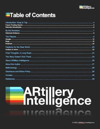 Visual Search: Augmented Reality's Killer App? - ARtillery Intelligence